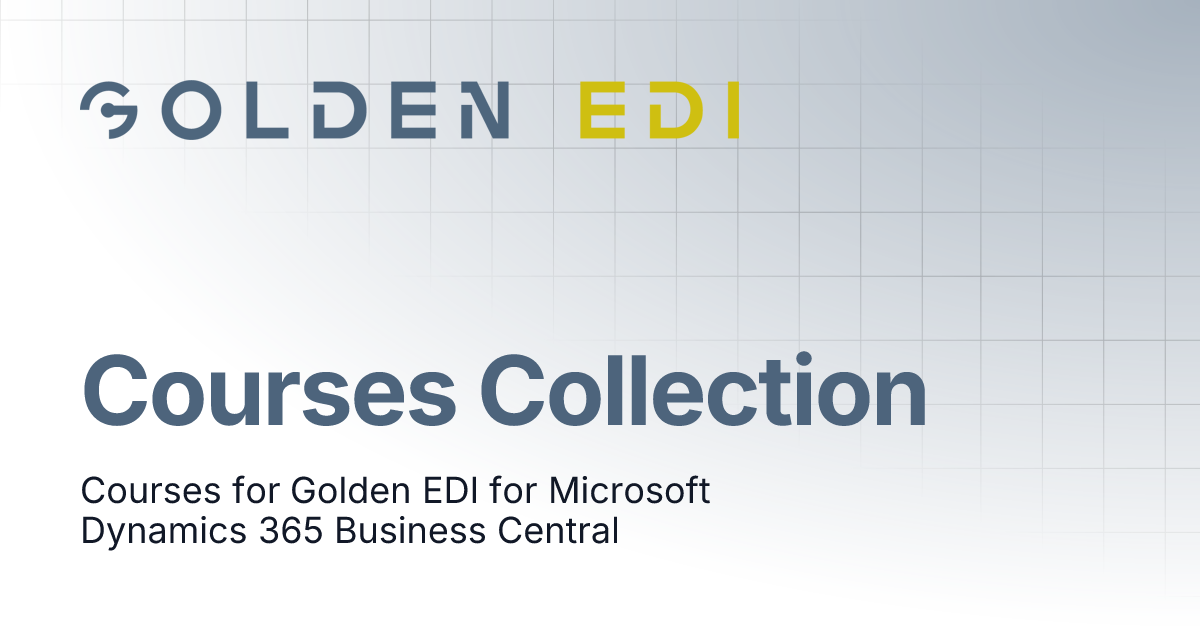 Courses Collection | Golden EDI Docs